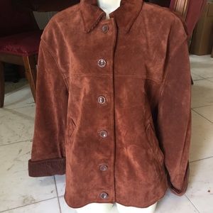 Colebrook | Jackets & Coats | Colebrook Co Suede Leather Jacket Vintage ...